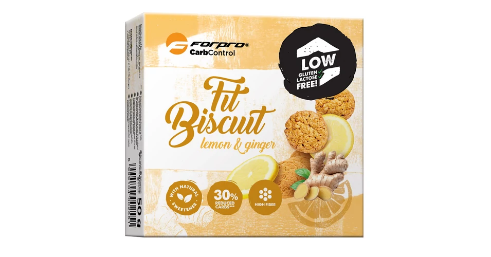 ForPro Fit Biscuit - Citromos gyömbéres keksz (50g) - FORPRO - Carb ...